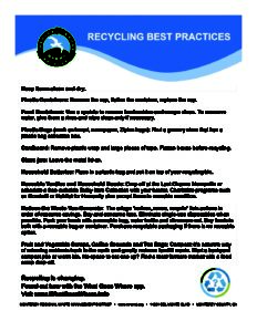 Recycling Best Practices